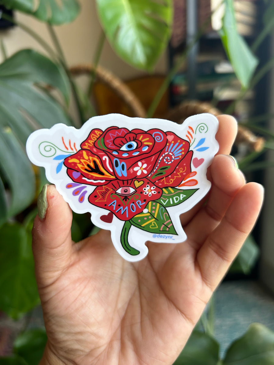 Rose sticker – DEZYNR_